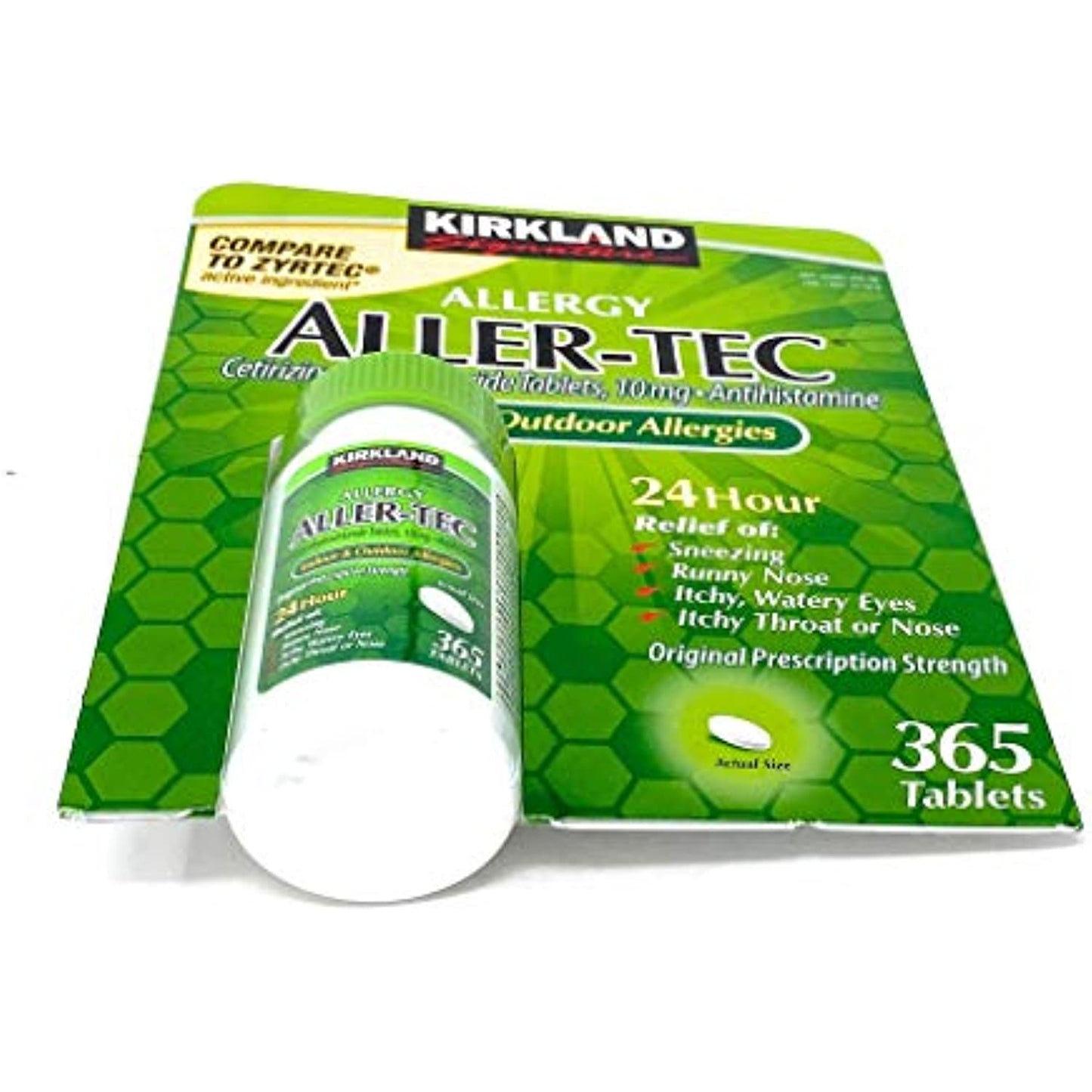 Kirkland Signature Aller-Tec Cetirizine Hydrochloride Tablets, 10 mg ...
