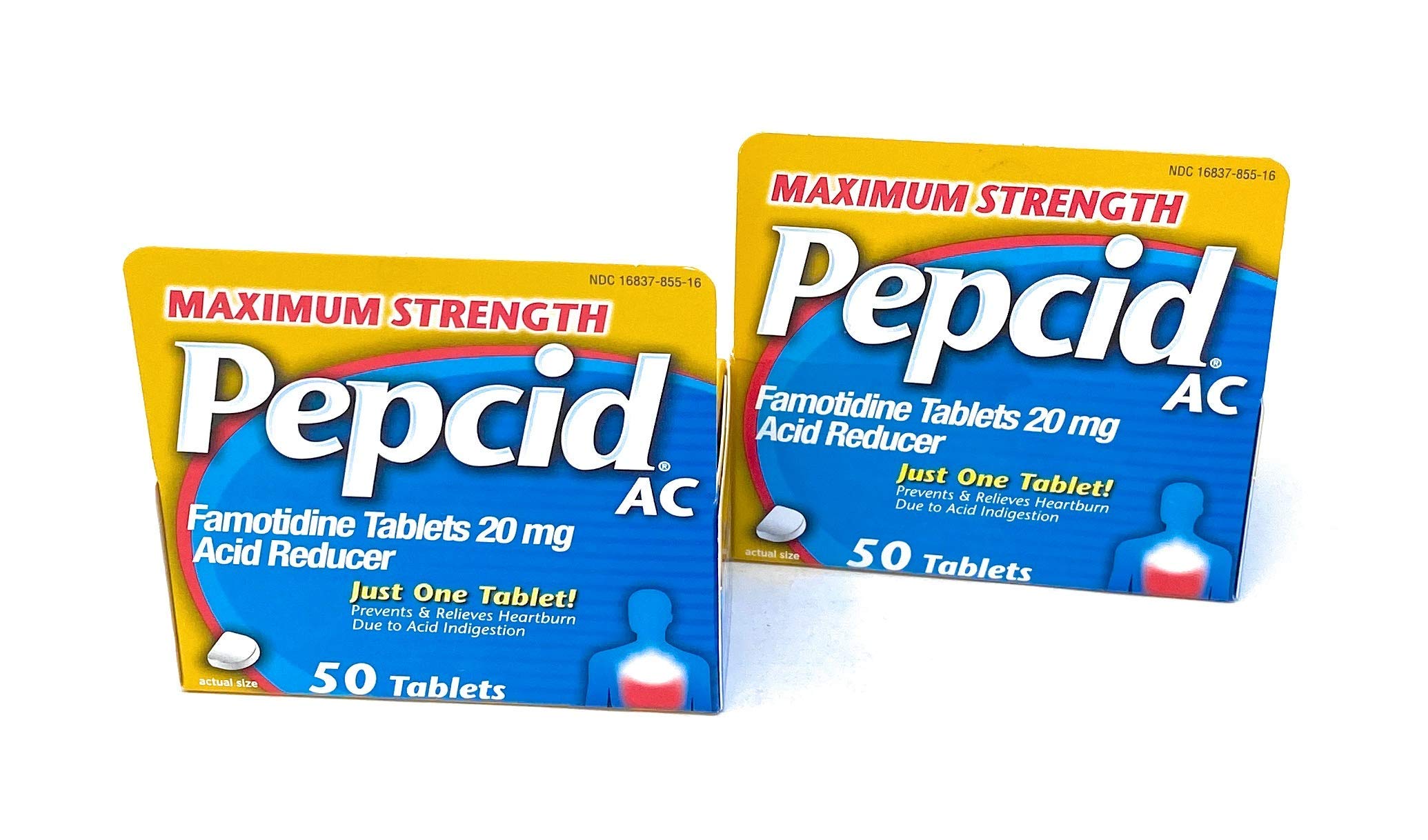 Pepcid AC Acid Reducer Maximum Strength Tablets, (125 Count Total ...