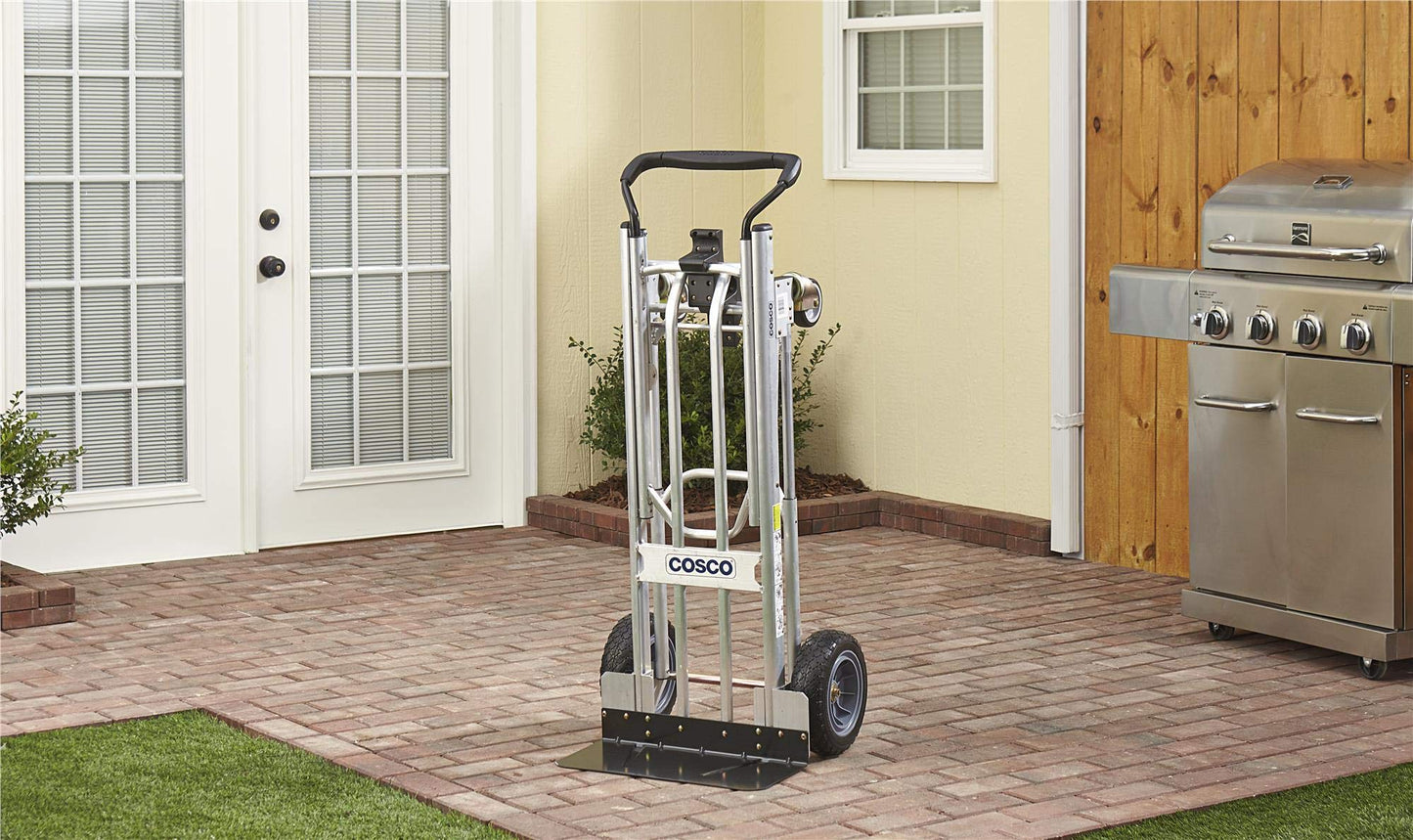 COSCO 12326ASB1E 3-in-1 Series Assisted Cart with Flat-Free Wheels Han ...